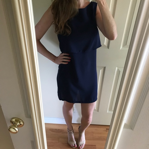 H&M | Dresses | Hm Navy Cocktail Dress | Poshmark